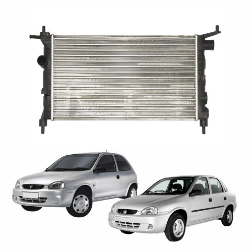 Radiador Chevrolet Corsa 1994 Até 2002 Sem Ar Condicionado Mecânico ...