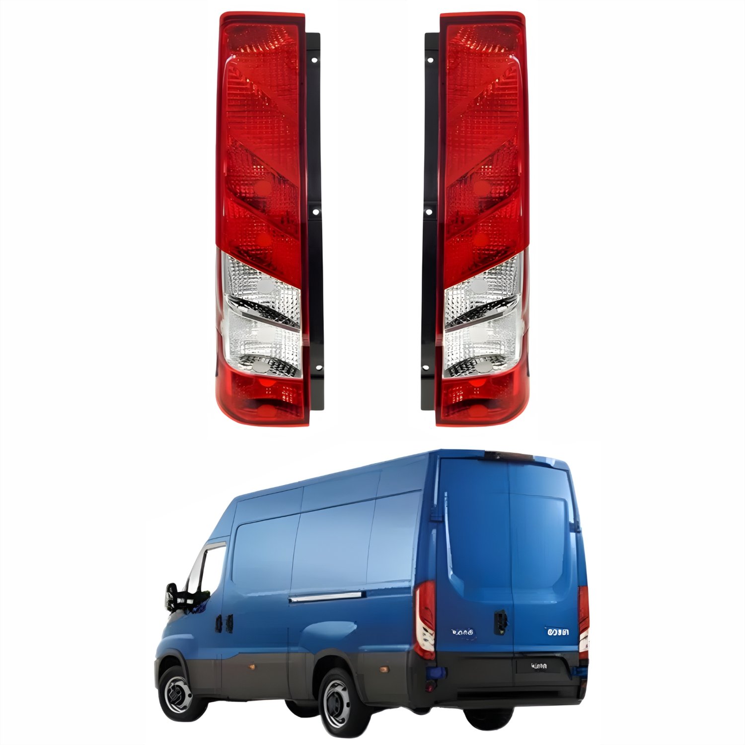 Par de Lanterna Traseira Iveco Daily 2020 Até 2024 - Castelo Auto Peças